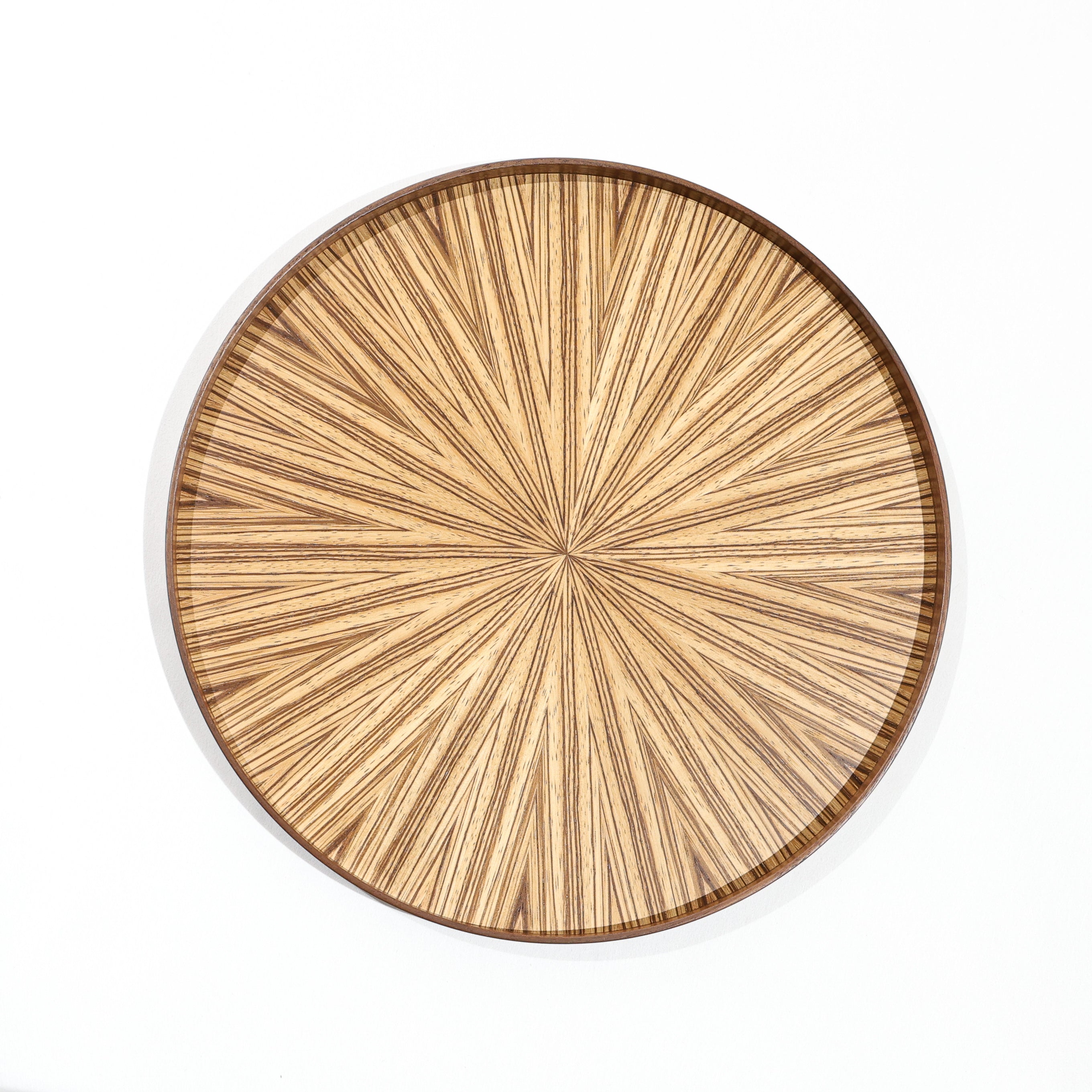 Round Rays Tray S 一点物 ゼブラウッド | 森工芸の高品質な和モダンデザイン – MORIKOUGEI ONLINE STORE